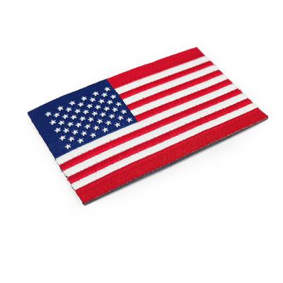 中国 米国旗パッチの注文の国旗パッチの編まれた鉄 販売のため