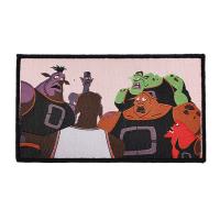 China Custom Cartoon Woven Logo Patch Sew On Clothing Patch 100% Polyester for sale