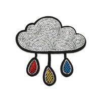 China Custom Metal Threads Woven Patch Washable Embroidered Logo Patch 200 Pieces MOQ for sale