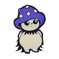 China Personalized Woven Logo Patch Cute Design Polyester Threads Material for sale