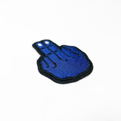 China O laser do fabricante de Ptaches do vestuário cortou o tipo feito sob encomenda Logo Embroidery Patches da beira à venda