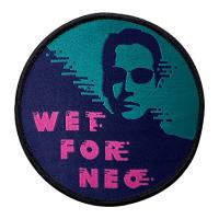 China Custom Merrow Border Woven Label Patch Washable Iron On Patch 100 Pcs Minimum Order for sale