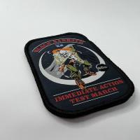 China Custom Self Adhesive Woven Patch High Density Embroidery Badge 100 Pcs MOQ for sale