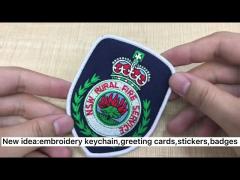 Washable Iron On Embroidered Patches Custom Motorcycle Vest Patches For Leather Vests
