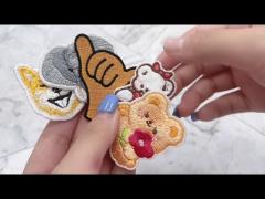 Cute Children Clothing Eco Friendly Iron On Custom Patches Embroidery Patches For Bags