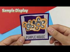 Shape Custom Woven Label Patches Affordable Fabric Logo Stickers
