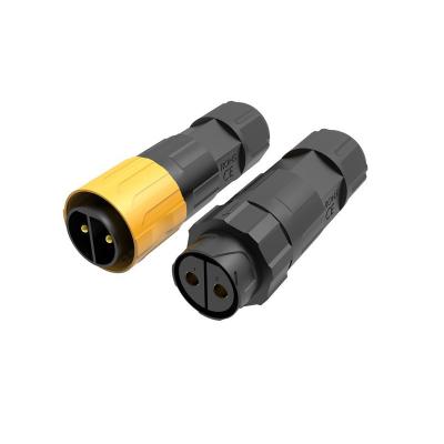China PA6 Nylon 500V Self-Locking Butt Type Waterproof Circular Connector IP67 P16 for sale