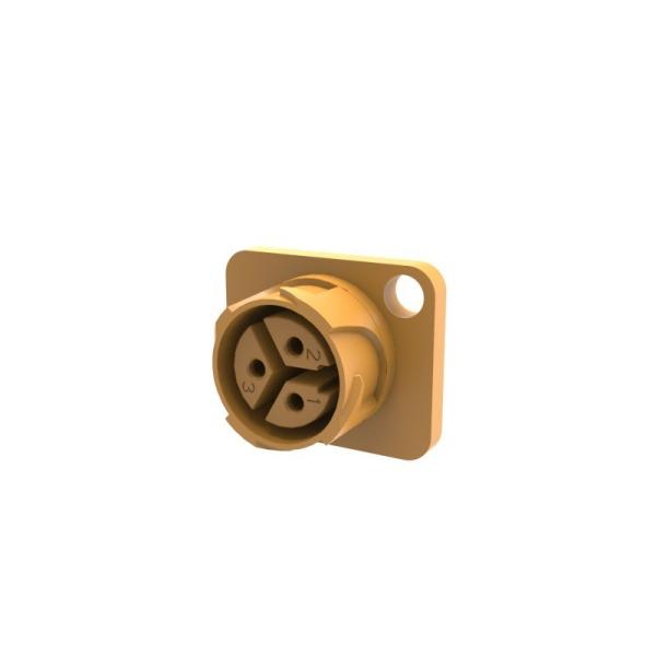 Quality P25 Three-Core IP67 Waterproof Circular Connector with Self-Locking Plate for for sale