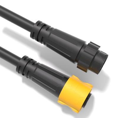 China Self Locking IP67 Waterproof Male Female Connector 2-8 Core PA66 Nylon for Breeding Farm Equipment for sale