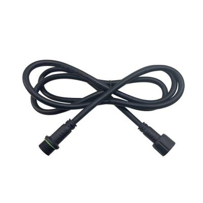 China M18 Waterproof Male Female Connector with IP68 Waterproof Rating, 15A Current Capacity, and PA66 Nylon Material for Outdoor Lighting for sale
