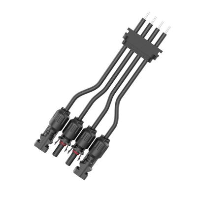 China PA66 Nylon IP68 Waterproof MC4 Solar Photovoltaic Connector with 300V High Voltage Fusing Protection for sale