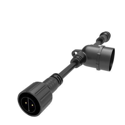 China IP67 Waterproof Cable Connector with PA66 Nylon Material for 500V LED Light Applications for sale
