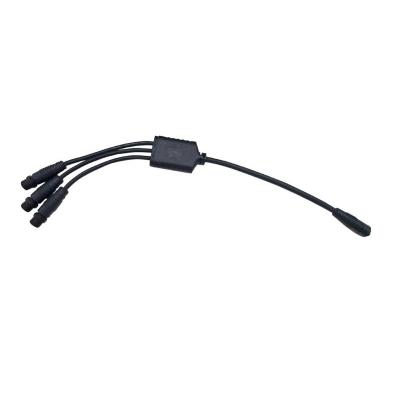 China IP68 PA66 Nylon Y-Type M12 Waterproof Cable Connector for 220V Street Lamp Applications for sale