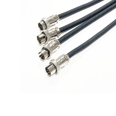 China GX16 IP67 Waterproof Data Connector 6-Core Aviation Plug with Gilded Brass Contacts for sale