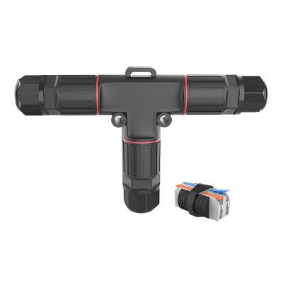 China M20 Quick Connector IP67 Waterproof 3 Core Quick Card Press Aviation Plug for Outdoor Applications for sale
