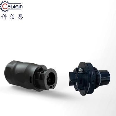 China IP68 Waterproof Signal Connector with 25A Rated Current and Copper Needle Contact for Panel Mount Applications for sale