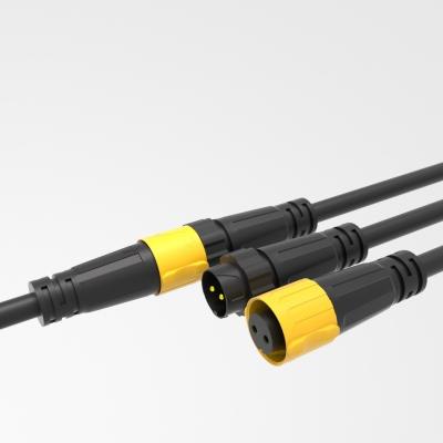 China Self-Locking Waterproof Data Connector IP67 Rated for 250VAC Male Female Connector for sale