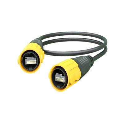 China IP67 Waterproof RJ45 Connector Socket with LED Signal Protection and 125V Operating Voltage for sale