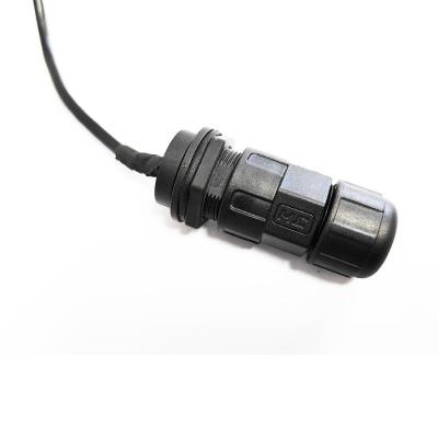 China IP67 Waterproof Panel Mount RJ45 Network Crystal Connector with 125V Rated for Outdoor Electronics for sale