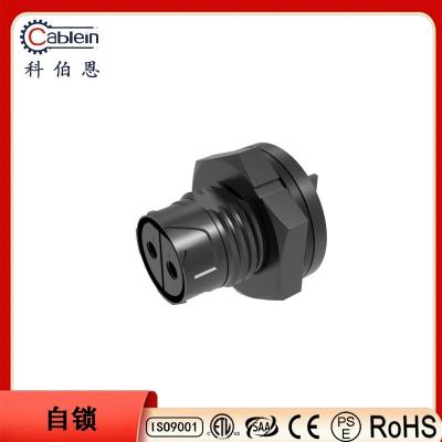 China IP67 Waterproof Panel Mount Connector Female Pin Threaded Welded 3 4-Core Socket for sale