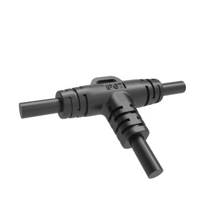 China IP68 Waterproof LED Connector with 10A Max Rated Current and Copper Alloy Contact for T-Tee Wire Applications for sale