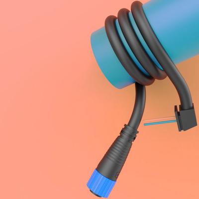 China IP68 350V PA66 Nylon Waterproof LED Connector M15 Waterproof Cable Connector for High-Powered LED Strips for sale