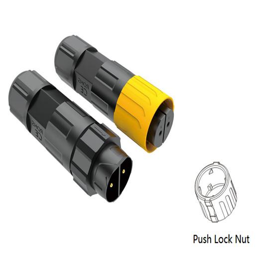 Quality PA66 Nylon Outdoor Wire Connector with 3KV Insulation Voltage, IP67 Waterproof Rating, and Push Locking Mechanism for sale