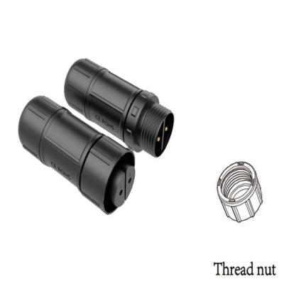 China Screw-less Type Waterproof Male Female Connector with 3KV Insulation Voltage and PA66 Shell Material for Outdoor Use for sale