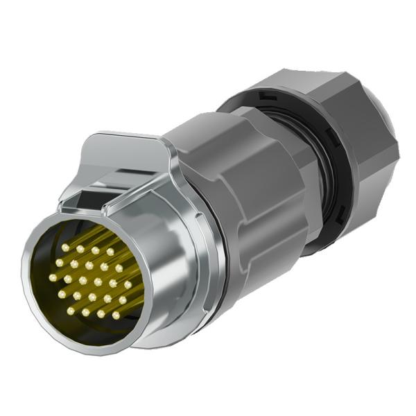 Quality Self Locking IP68 Waterproof Power Connector with 35A Max Current Rating for for sale