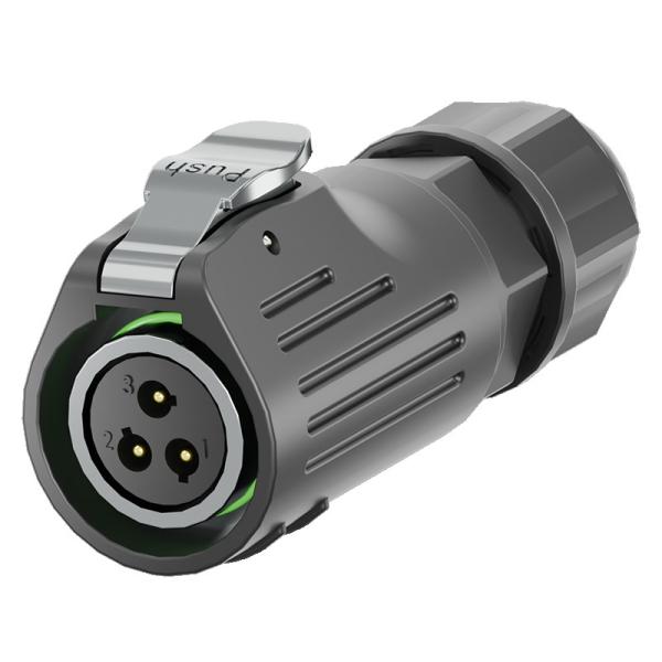 Quality 250V Operating Voltage IP68 Waterproof Cable Connector with 32A Max Current Rating for Secure Electrical Connections for sale