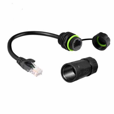 China IP67 Waterproof RJ45 Signal Connector with UL94-V0 Flame Resistance and 1000MHz Transmission Speed for sale