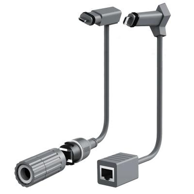 China 1000MHz Transmission Speed IP67 Waterproof RJ45 Connector with 125V Operating Voltage for Stable Signal Applications for sale