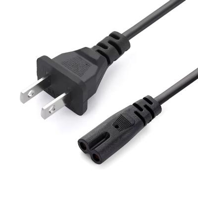 China UL-Certified US 2-Pin Plug, 1.5m Black for sale