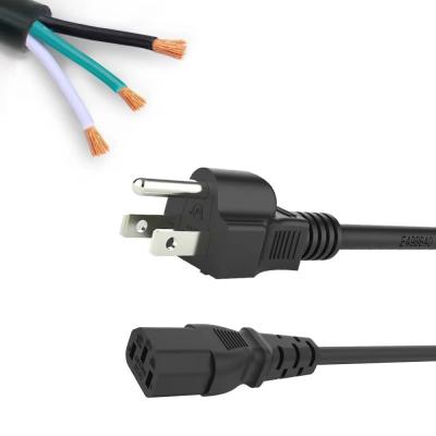 China 4.8mm Pin Diameter 10/250 Rated Current and Voltage UL Certified Power Plug AC Power Connector for sale