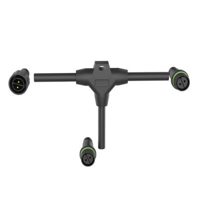China IP67 Waterproof Circular Connector with 4 Pin Male Female Self-Locking Butt Type Connection for sale