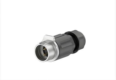 China LP20 20A 2-Pin Waterproof Connector IP67 Gold-Plated Brass for sale