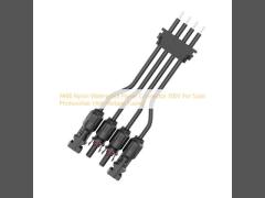 PA66 Nylon Waterproof Power Connector 300V For Solar Photovoltaic High Voltage Fusing