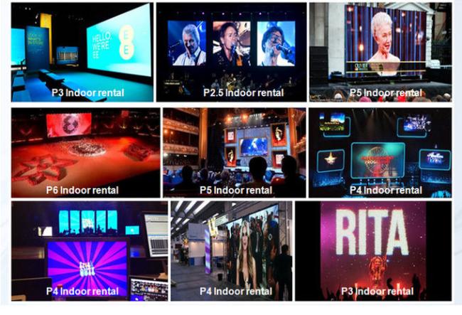 Full Color Indoor Led Video Wall , P4 Led Stage Backdrop Screen 2 Years Warranty