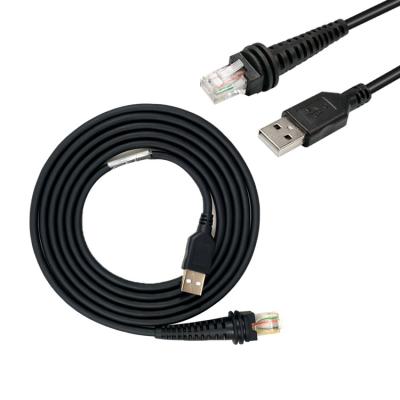 Cina maschio di USB A del cavo del lettore di codici a barre di 5m a Rj50 10P10C per la trasmissione dei dati dell'analizzatore in vendita