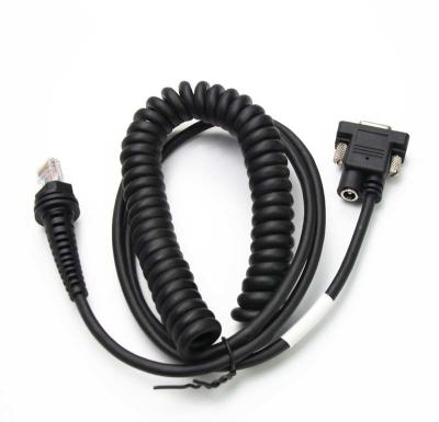 China RS232 DB9-mannetje naar Rj45-kabel opgerold 3M lengte 5V zwarte kleur Te koop