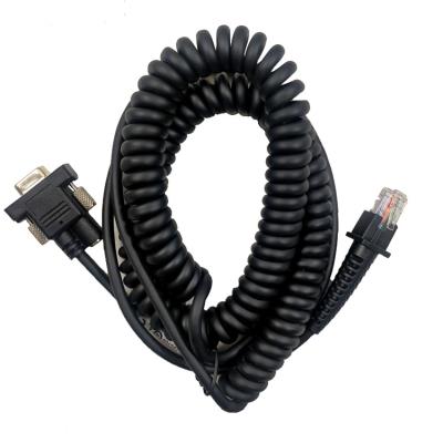 Cina Cavo a spirale arrotolato del lettore di codici a barre, femmina del cavo Rs232 DB9 per Datalogic Gd4130 in vendita