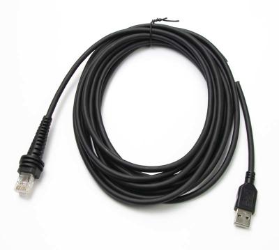 Cina maschio di USB A del cavo del lettore di codici a barre di 5m a Rj50 10P10C per la trasmissione dei dati dell'analizzatore in vendita