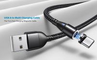 China 360 Rotating Magnetic Micro USB Cable 6ft For Data Transmission for sale