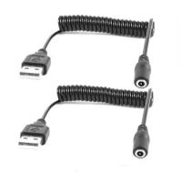 China Flexible Custom USB Cables 90 Degree Right Angle DC Plug 10m Length for sale