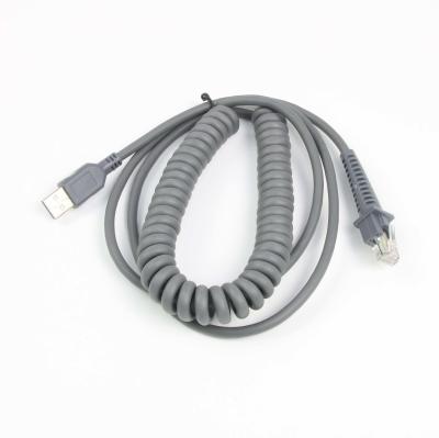Cina Cavo a spirale arrotolato 3m 5m PS2 KWB dell'analizzatore di codici a barre a Rj50 10P10C in vendita