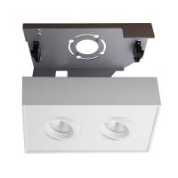 China Square Double Head Downlight 3000K Surface Mounted Dimmable LED Downlights for sale