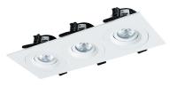 China Grille 3×8W Rectangular LED Downlights Ceiling Recessed for sale