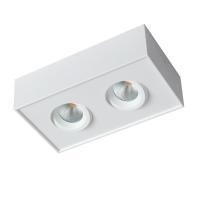 China Square Double Head Downlight 3000K Surface Mounted Dimmable LED Downlights for sale