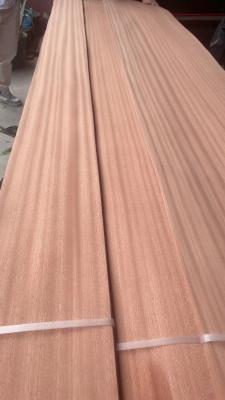 China Sliced Natural Quarter Cut Pink Sapelli Veneer Sheet For Plywood for sale