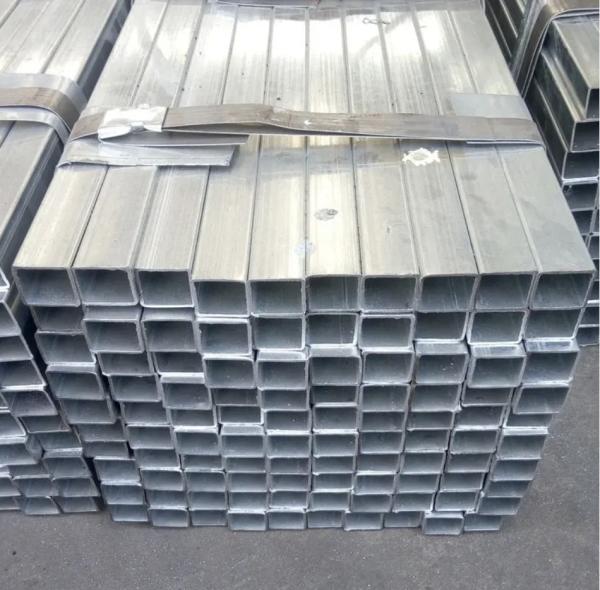 Quality 12m Galvanized Square Tubing Hollow Sections Galvanized Steel Pipe Connector Perforated Tubing for sale